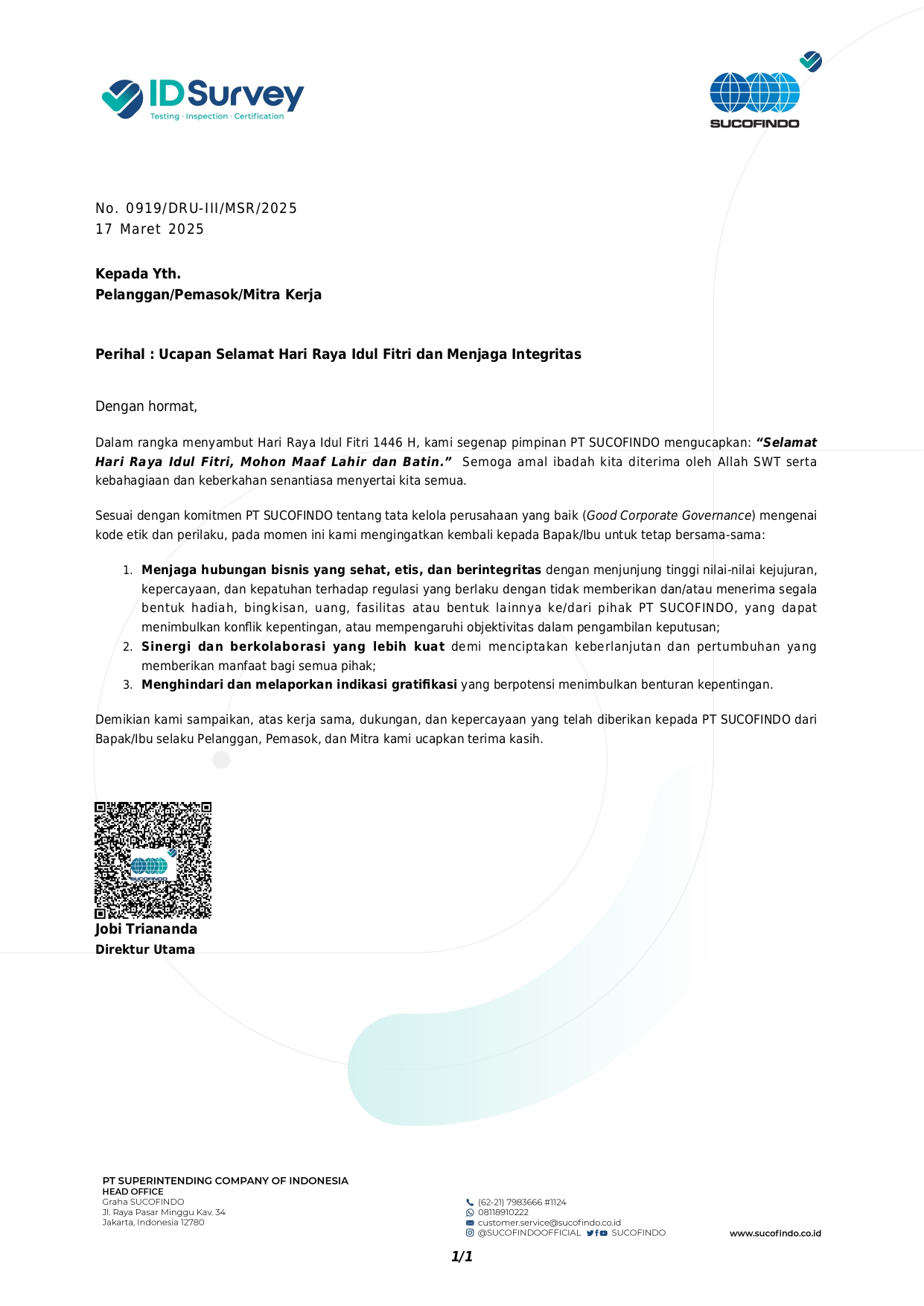 e-Procurement | SUCOFINDO